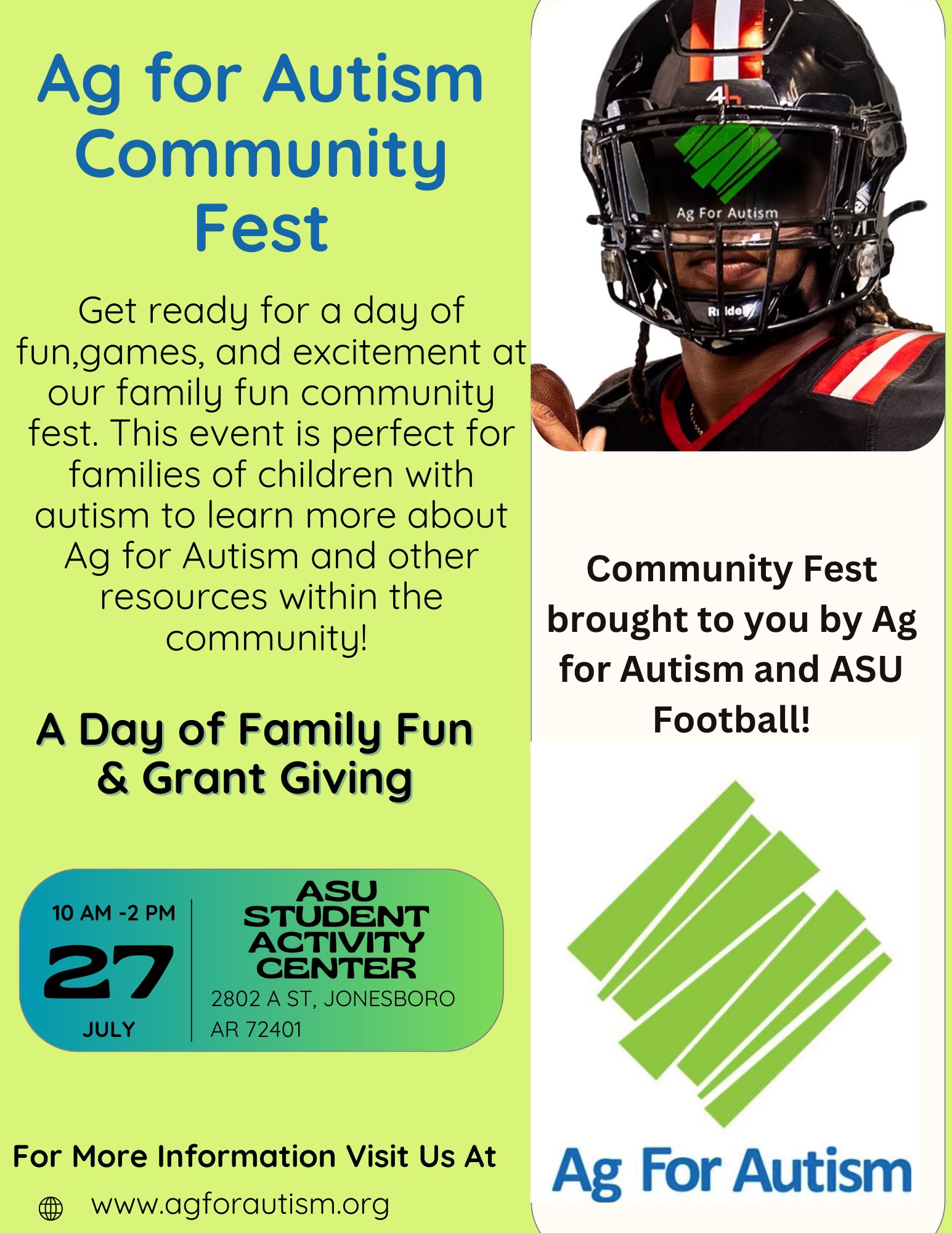 Ag For Autism Community Fest - Ag For Autism